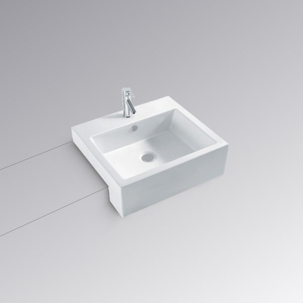 Nautica Square Semi Recess Ceramic Basin 410mm – dreamhousevictoria